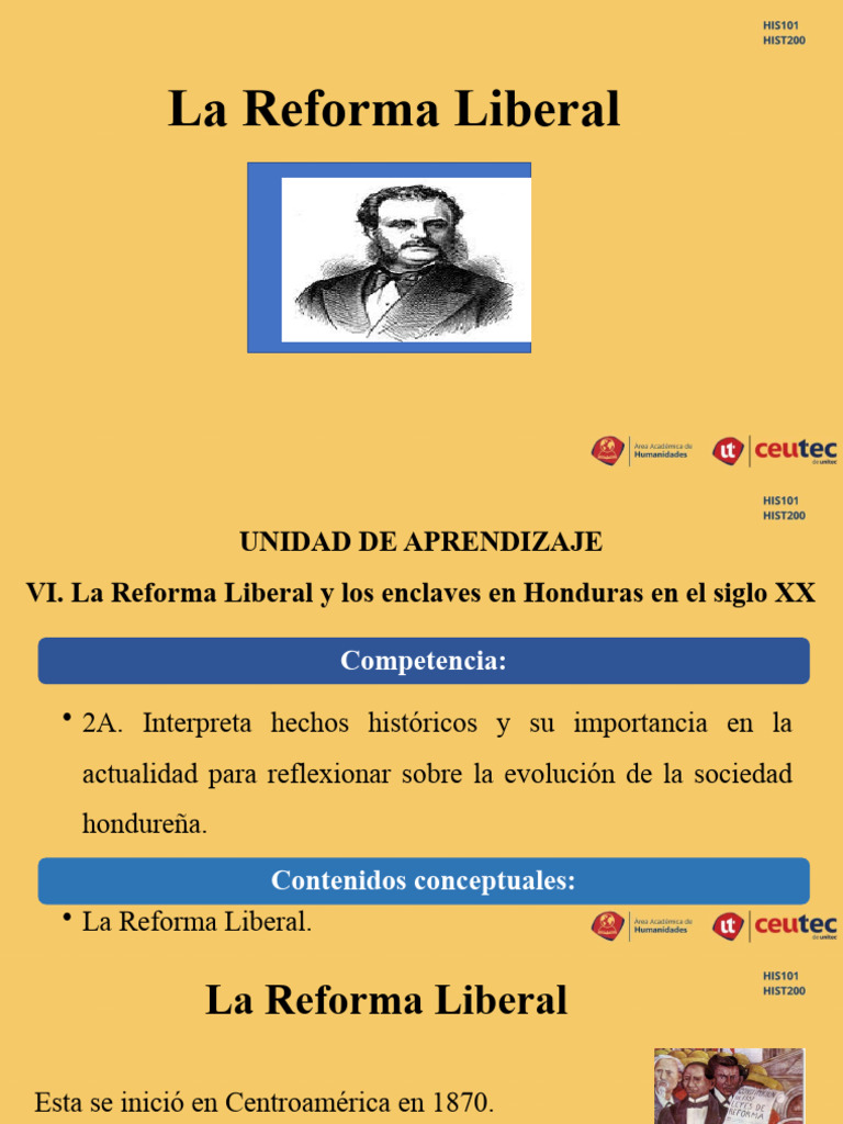 S7 - Presentación No. 1. La Reforma Liberal y Los Enclaves en Honduras ...