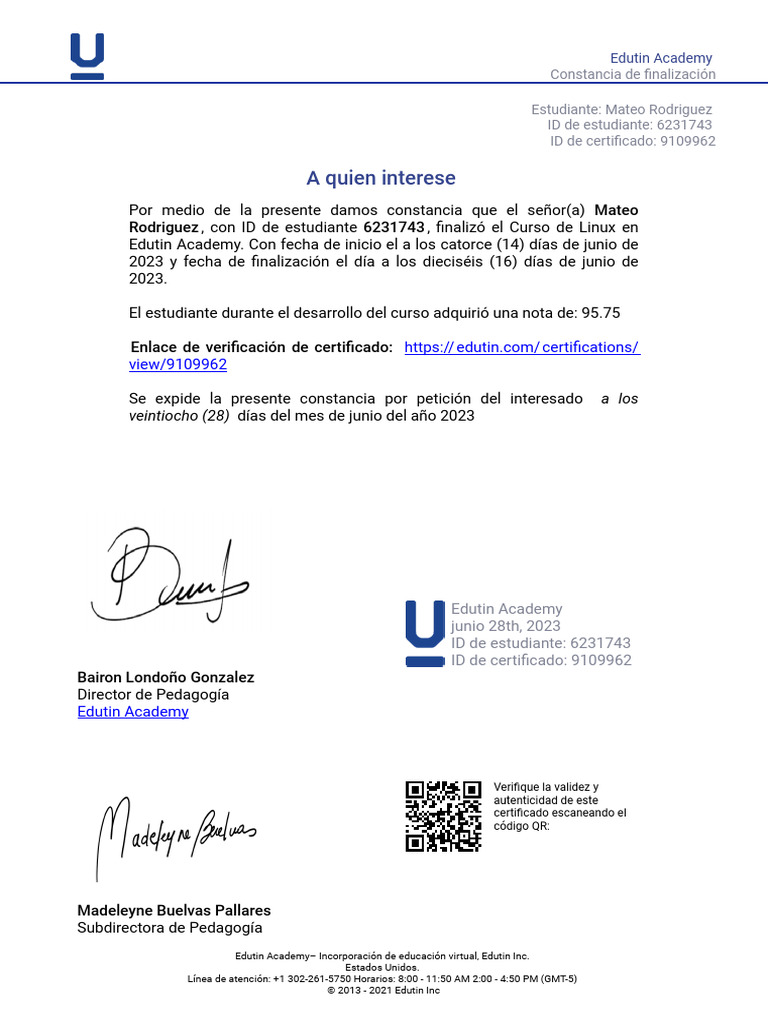 Certificado Linux | PDF
