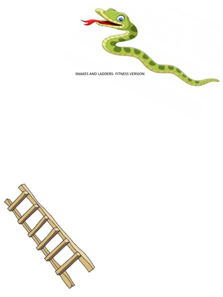 Fitness Snakes and Ladders Game | PDF