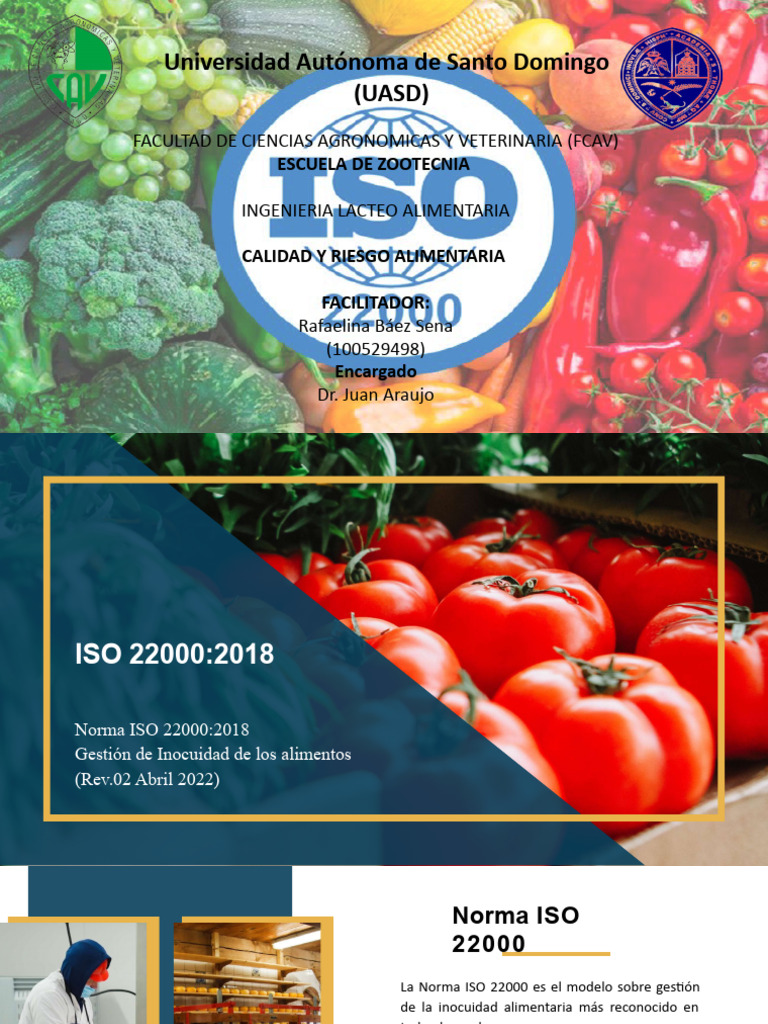 Presentación Iso 22000 | PDF