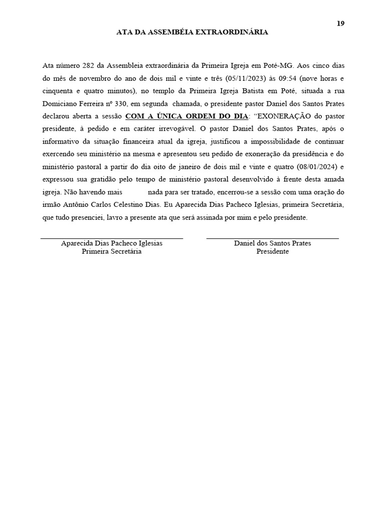 Ata 282 Corrigida | PDF