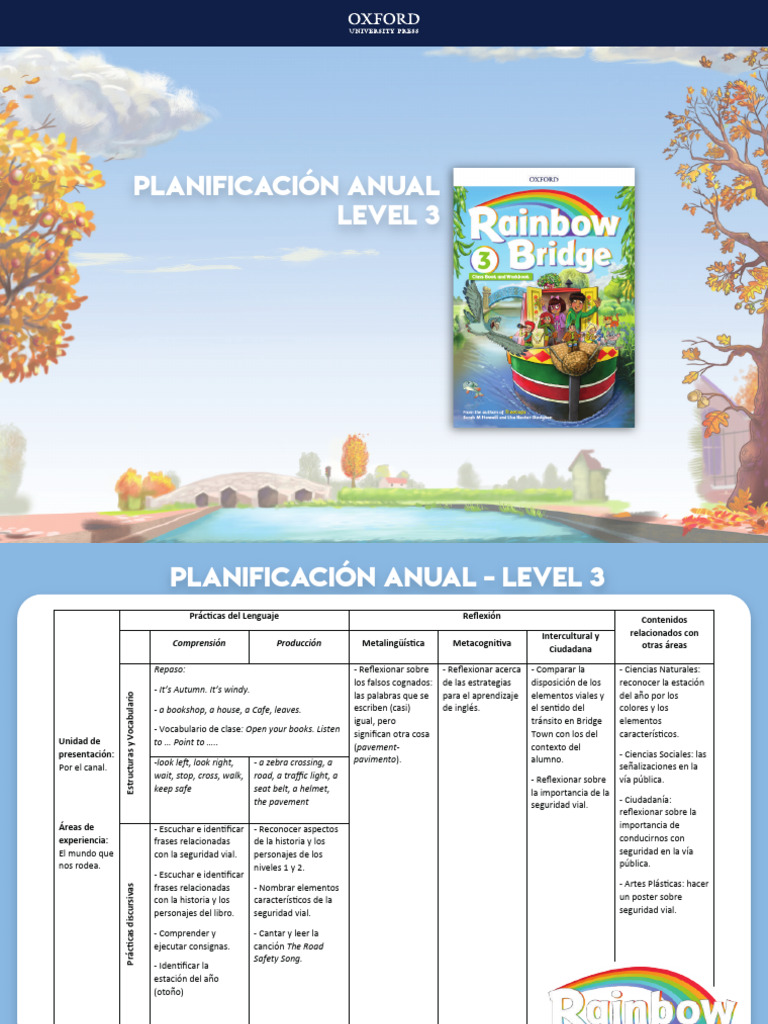 Rainbow Bridge 3 Planificaciones Anuales | PDF | Lingüística ...