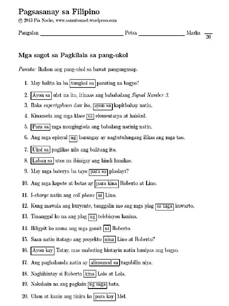 Pang Ukol | PDF