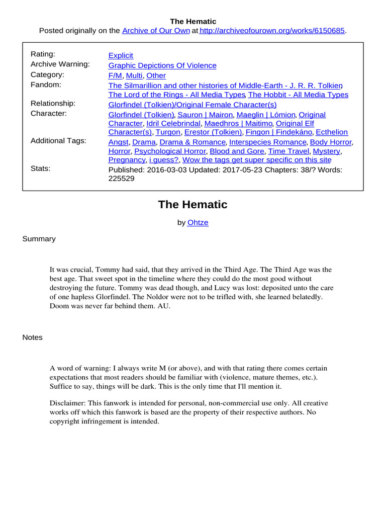 The Hematic | PDF