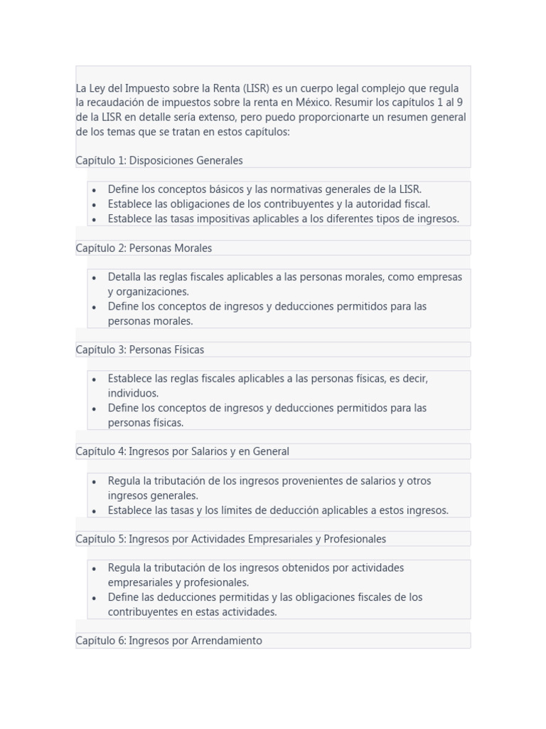 La Ley del Impuesto sobre la Renta | PDF | Impuestos | Impuesto sobre la renta