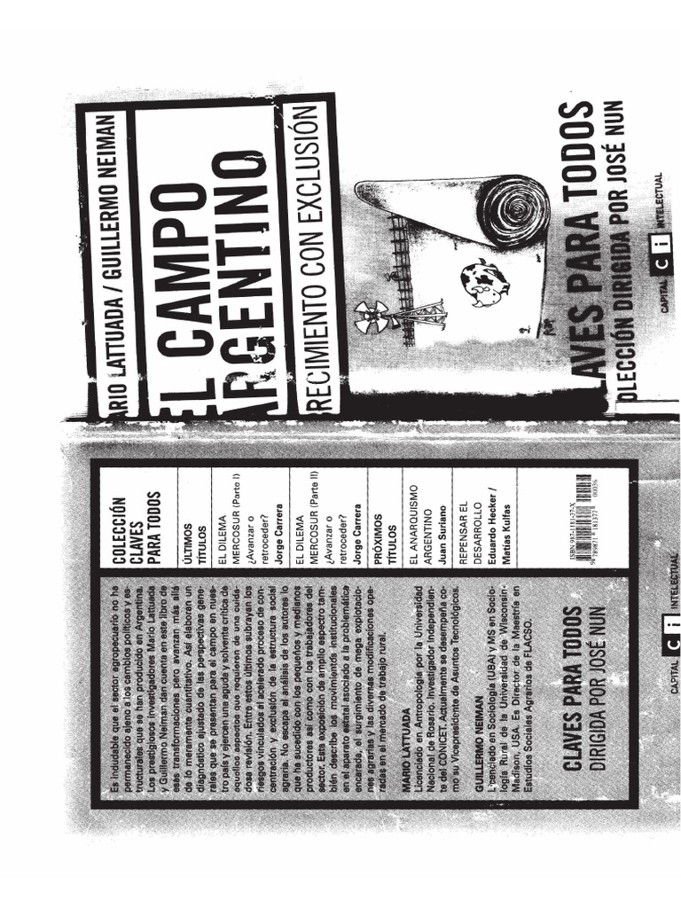 Crecimiento Con Exclusión. Mario Lattuada | PDF