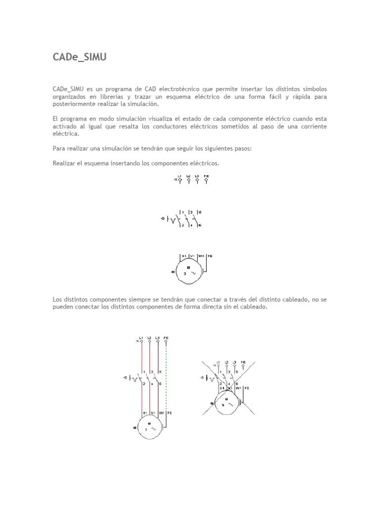 Guía de CADe SIMU: Simbología y Uso | PDF | Informática | Tecnología