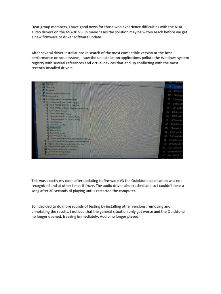 MG-30 Workaround Drivers Failure | PDF
