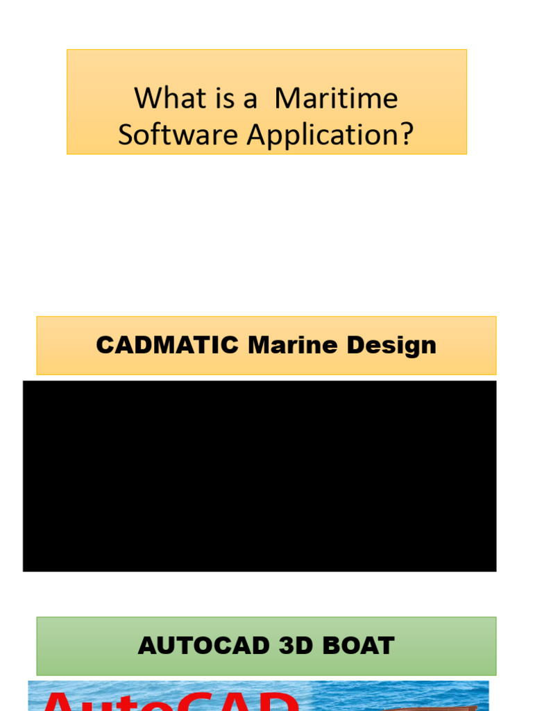 Understanding Maritime Software Applications | PDF