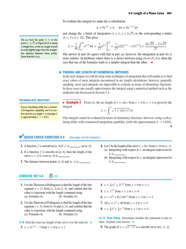 Calculus Early Transcendentals, 10th Edition05 | PDF | Integral | Curve