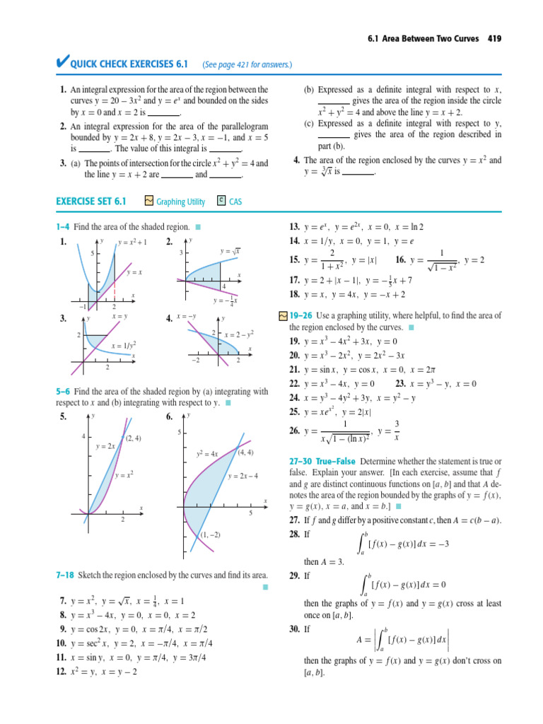 Calculus Early Transcendentals, 10th Edition06 | PDF | Area ...