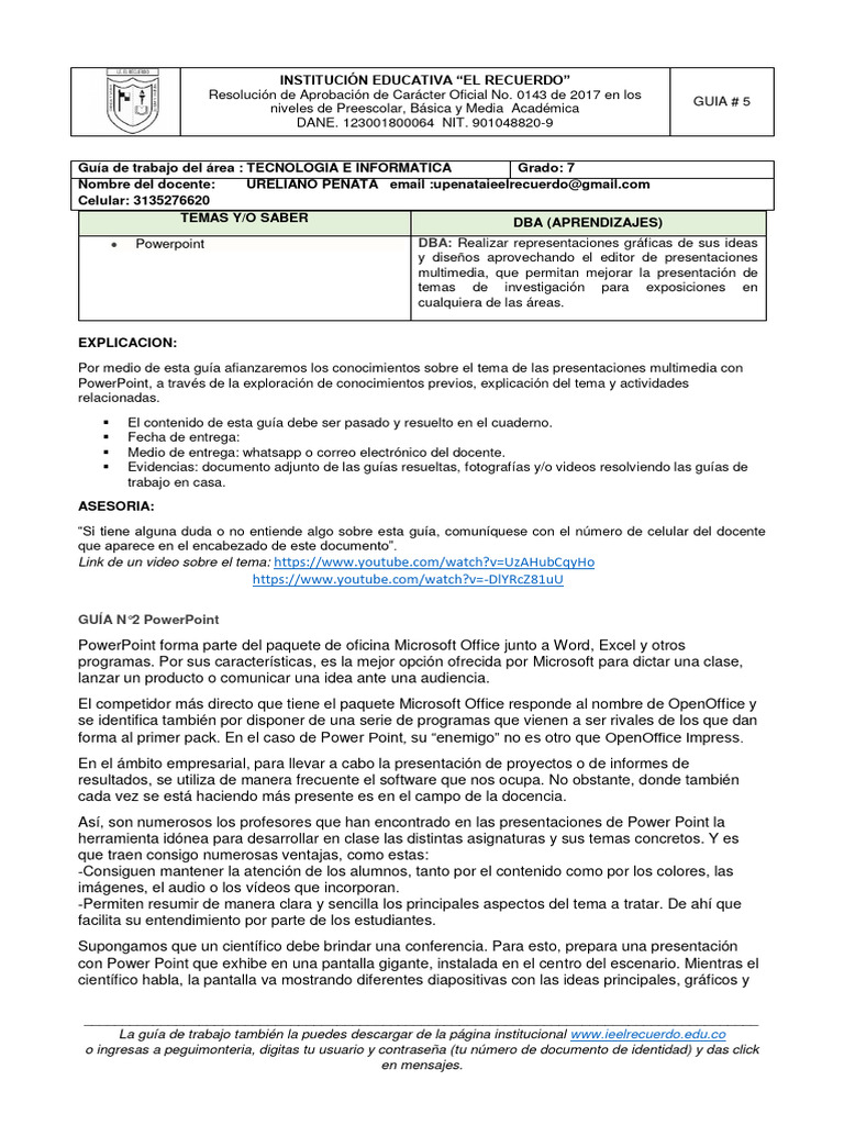 Tecnologia e Informatica | PDF | Microsoft PowerPoint | Informática