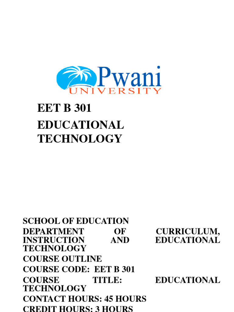 Eet B 301 Educational Technology Online Module | Download Free PDF | Educational Technology ...