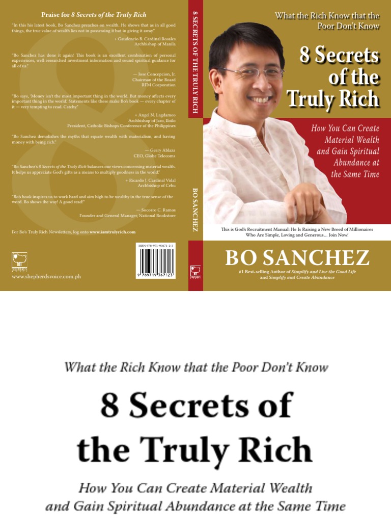 8 Secrets of The Truly Rich-Bo Sanchez | PDF | Retirement | Wealth