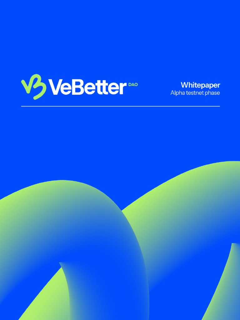 VeBetterDAO Whitepaper | PDF