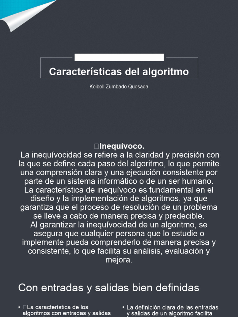 Características Del Algoritmo | PDF | Algoritmos | Optimización Matemática Características Del Algoritmo | PDF | Algoritmos | Optimización Matemática