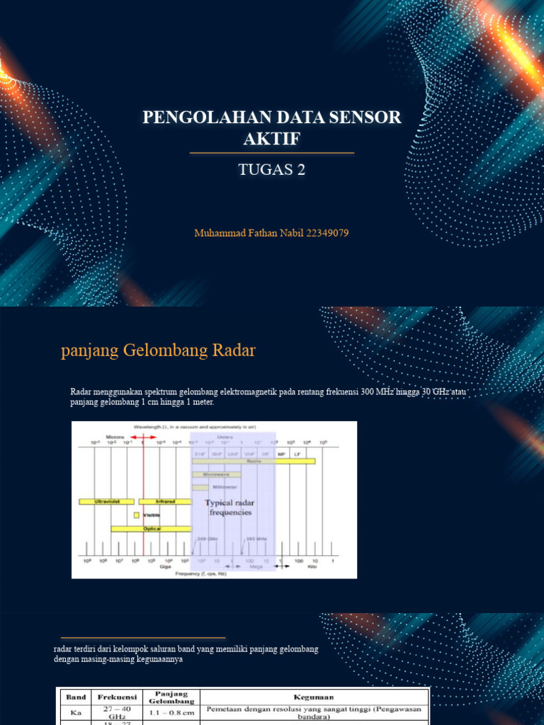 Pengolahan Data Sensor Aktif-MFathanNabil | PDF