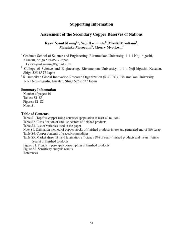 Assessment-Of-Secondary-Coper reserves-nations-EST-2017 - Si | PDF ...