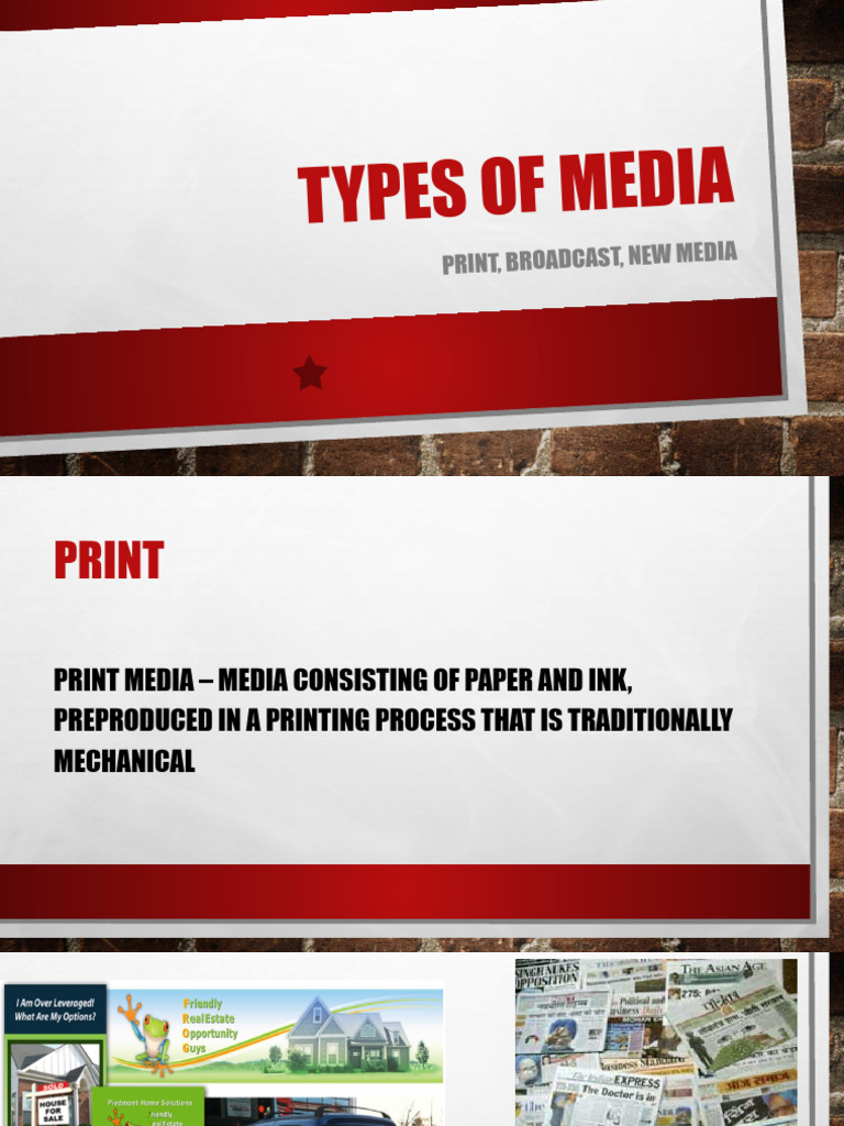 Types of Media 2 | PDF