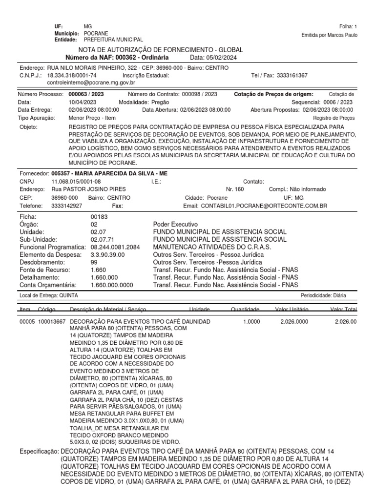 Maria Aparecida 362 | PDF