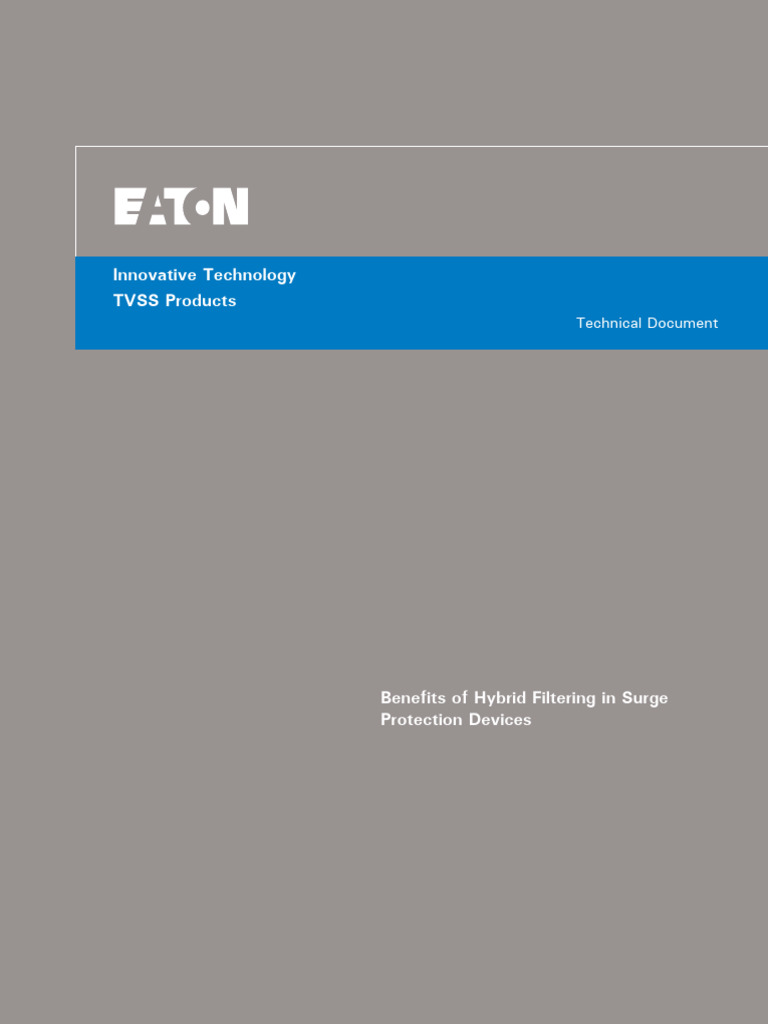 Benefits of TVSS Filtering | PDF