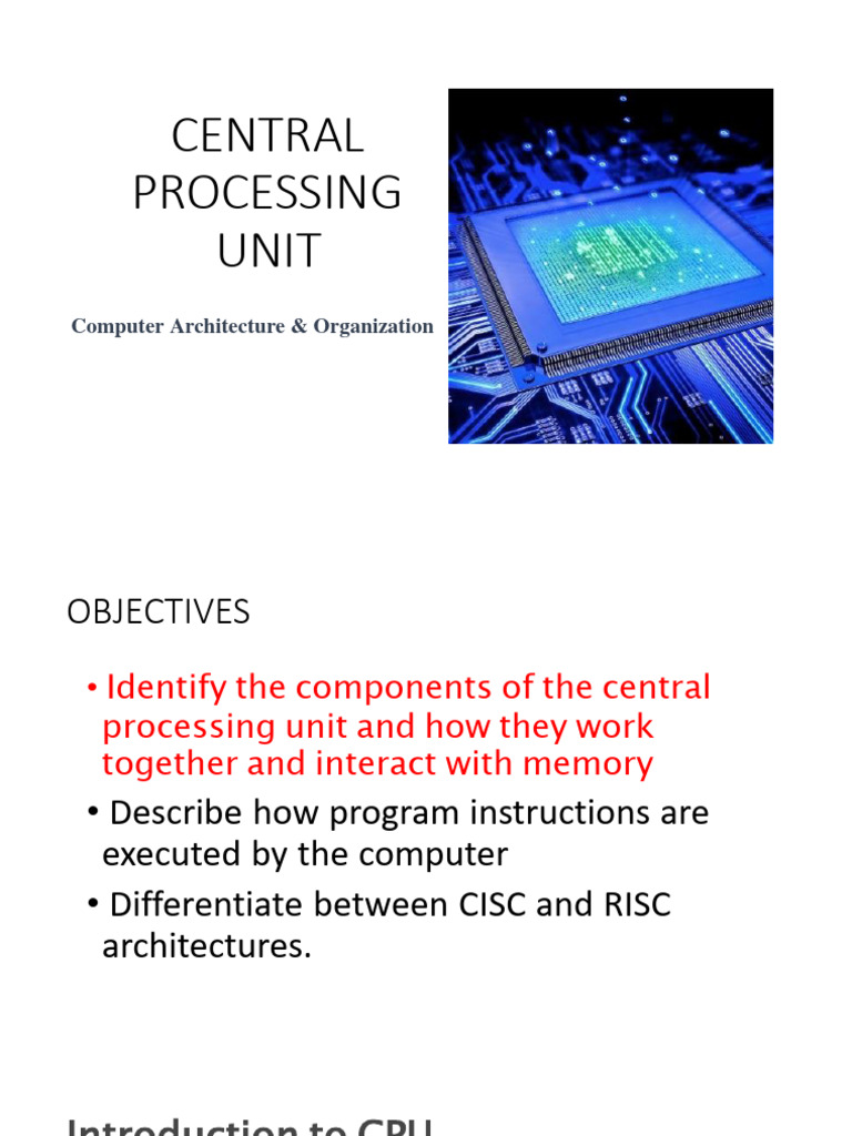 2 Central Processing Unit PDF | PDF | Central Processing Unit | Computer Program