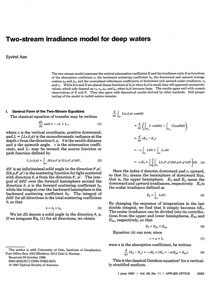 Aas Eyvind Emodel | PDF | Scattering | Function (Mathematics)