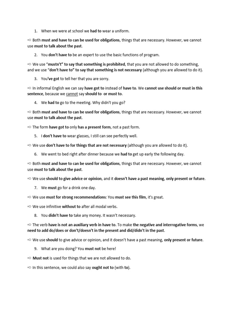 Must Could Should | PDF