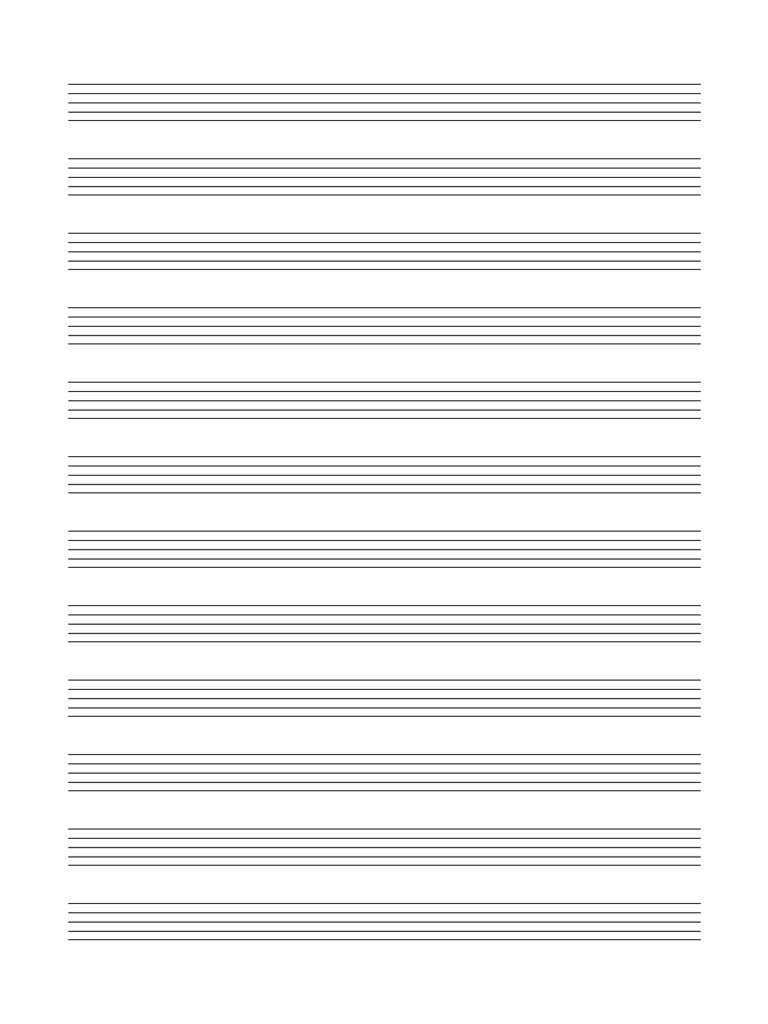 Blank Music Staff Sheet | PDF