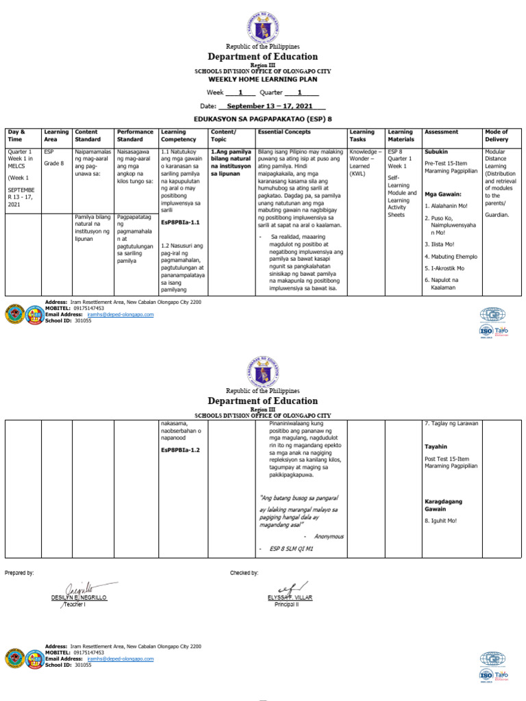 Esp 8 - Week 1 | PDF