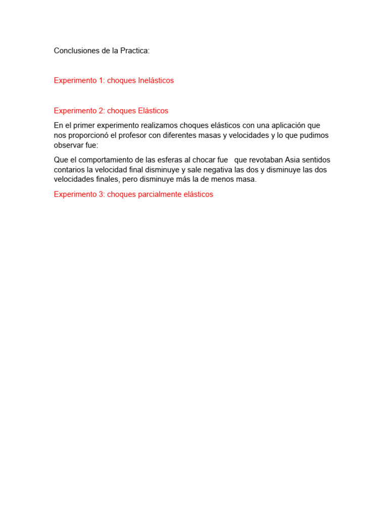 Conclusiones de La Practica 5 | PDF | Ciencia y matemáticas