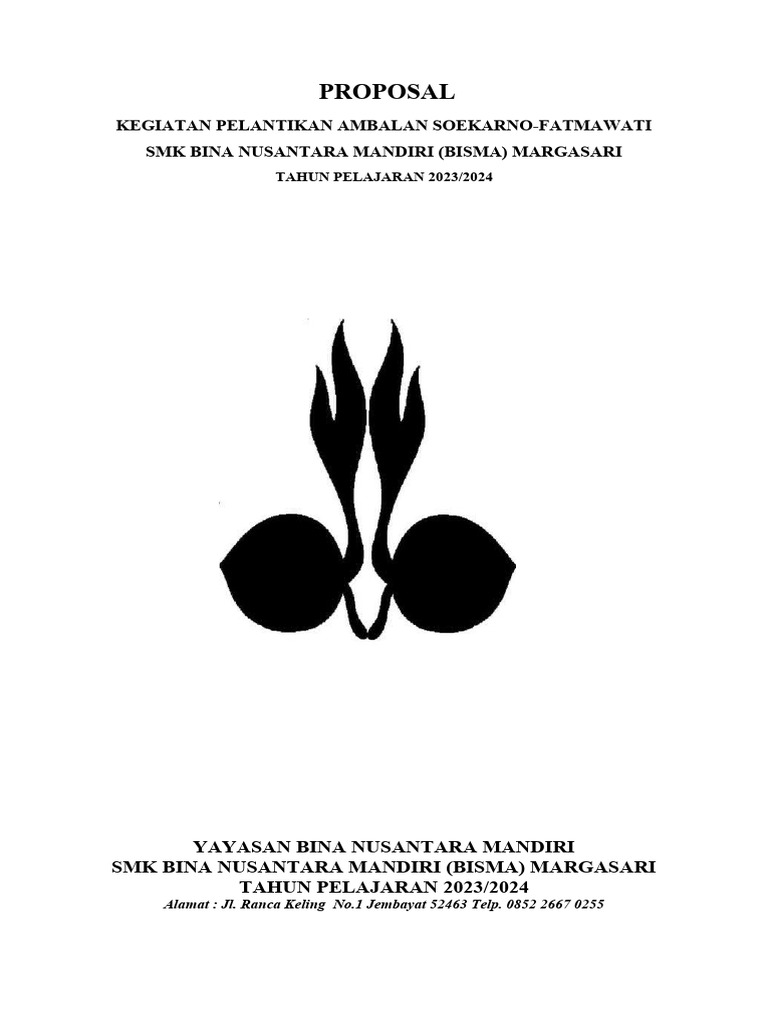 Proposal Pelantikan Ambalan 23 - 24 | PDF Proposal Pelantikan Ambalan 23 - 24 | PDF