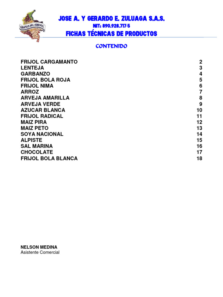 Ft-Granos Del Oriente | PDF | Frijol | Comida y bebida