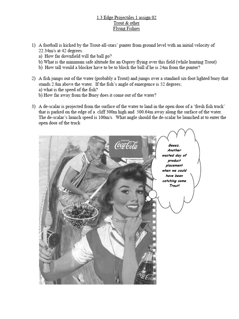 04 Projectiles Assign 02 Trout | PDF