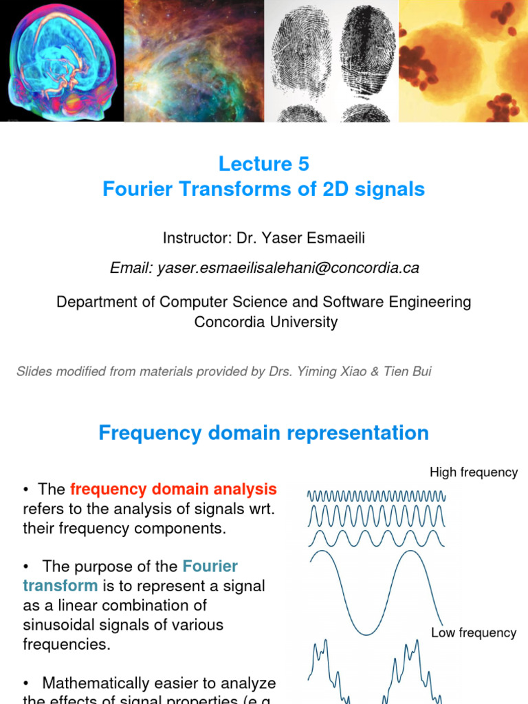 Lect5-Fourier Transforms in 2D | PDF