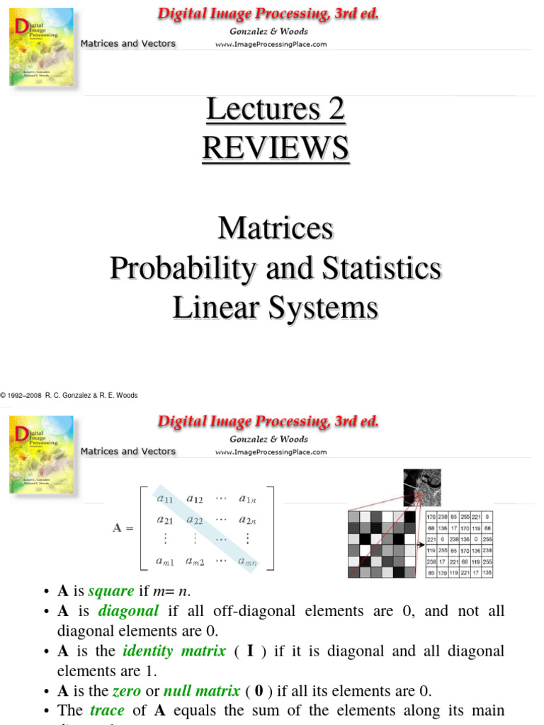 Lect2 Review of Matix Vectors Prob LinearSys | PDF | Eigenvalues And Eigenvectors | Matrix ...