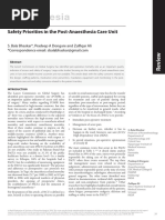 Pediatric PACU Discharge Guide | PDF | Anesthesia | Surgery