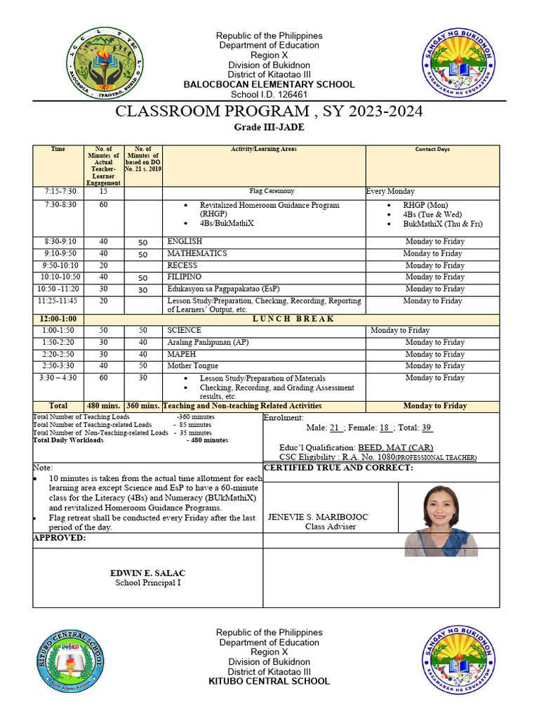 Class-Prog-Final 2023 | PDF