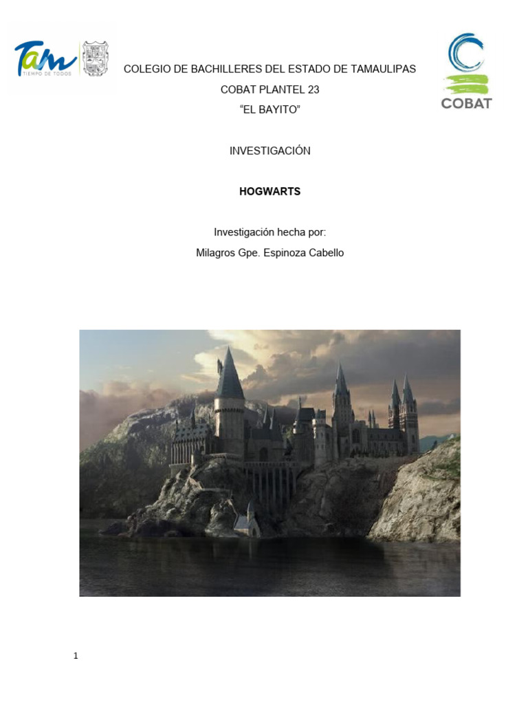 Investigación - Hogwarts | PDF