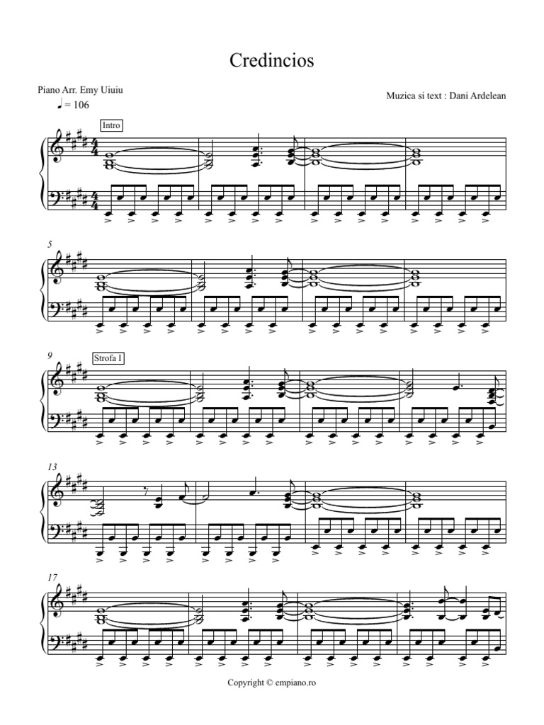 Credincios - Ekklesia - Full Score | PDF