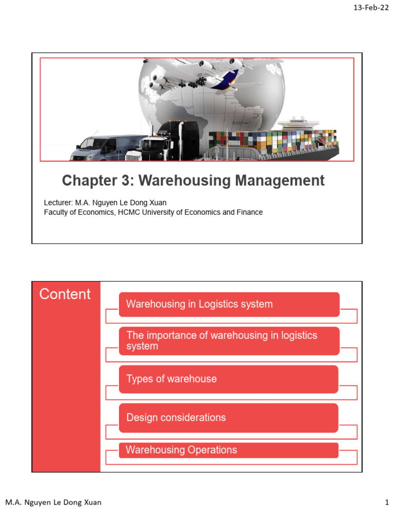 Warehousing Management in Logistics | PDF | Warehouse | Logistics