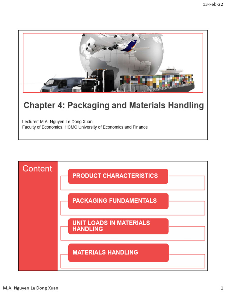 Chapter 4. Packaging and Materials Handling (For Students) | PDF ...
