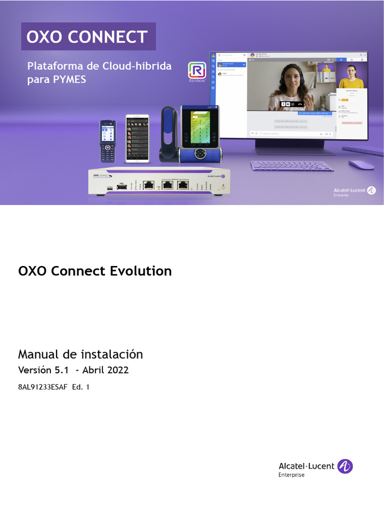 OXO_Connect_Evolution_5.1_im_InstallationManual_8AL91233ESAF_1_es | PDF