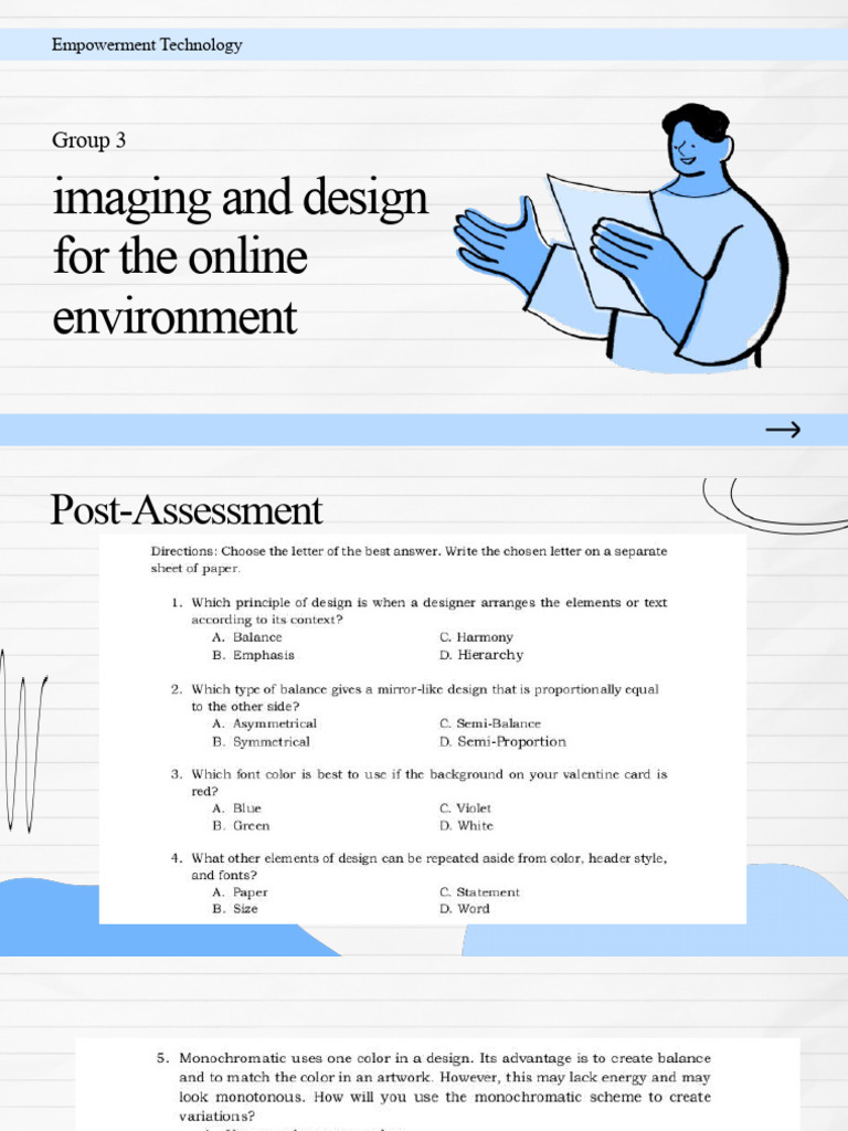 Blue Illustrated Techniques For Effectively Presenting Presentation | PDF