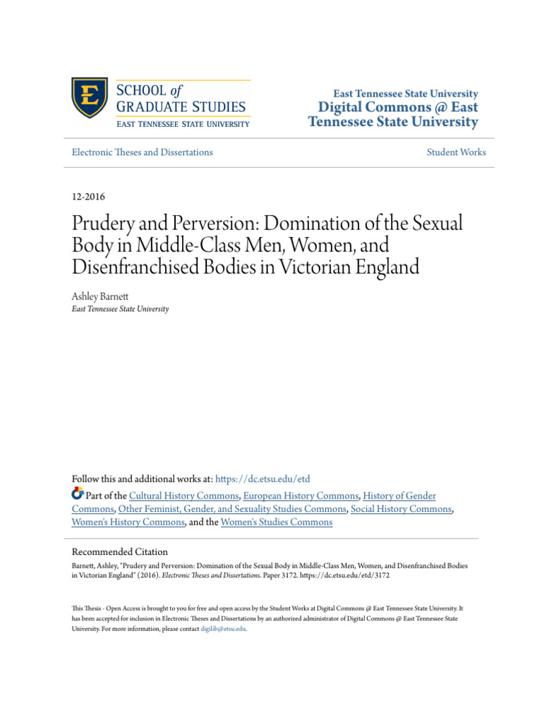 Prudery and Perversion - Domination of The Sexual Body in Middle-C ...