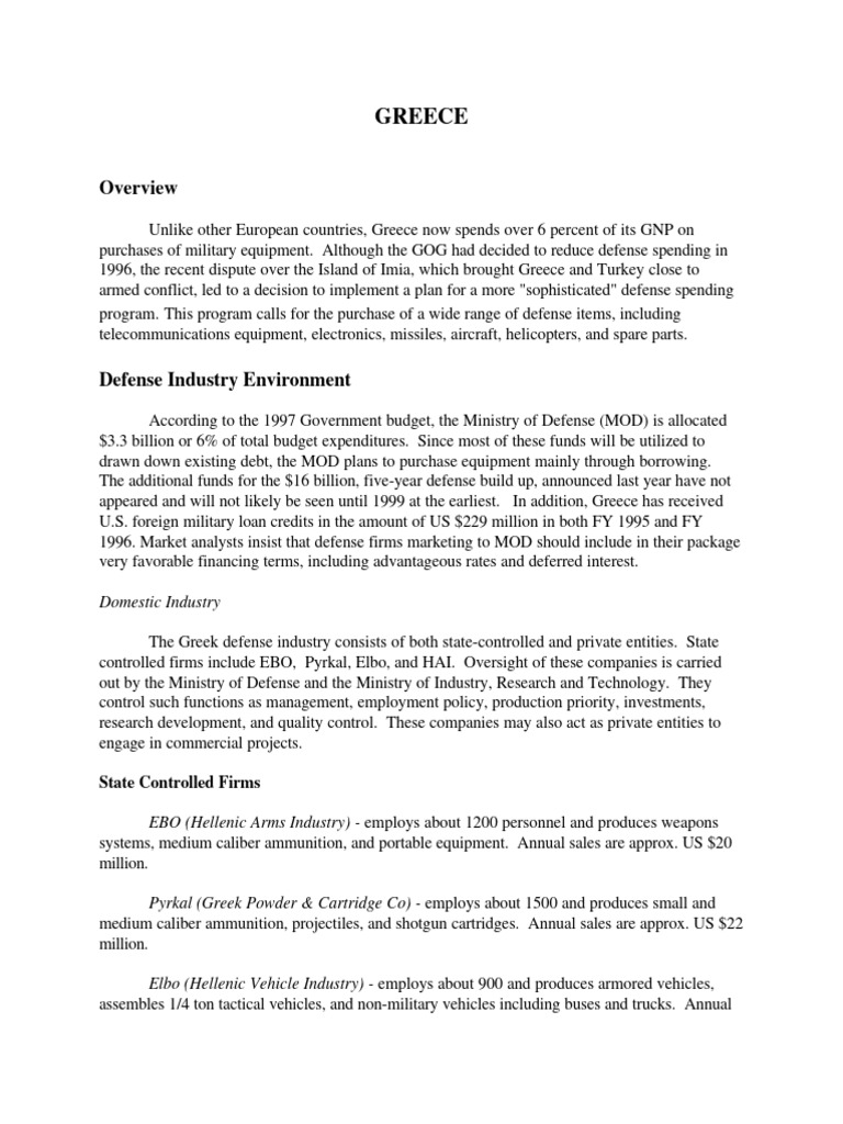 Overview - Greece | PDF | Greece | Waste