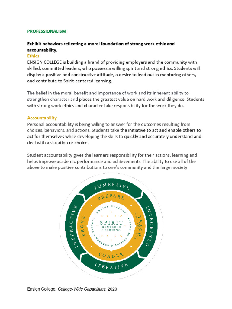 Professionalism | PDF