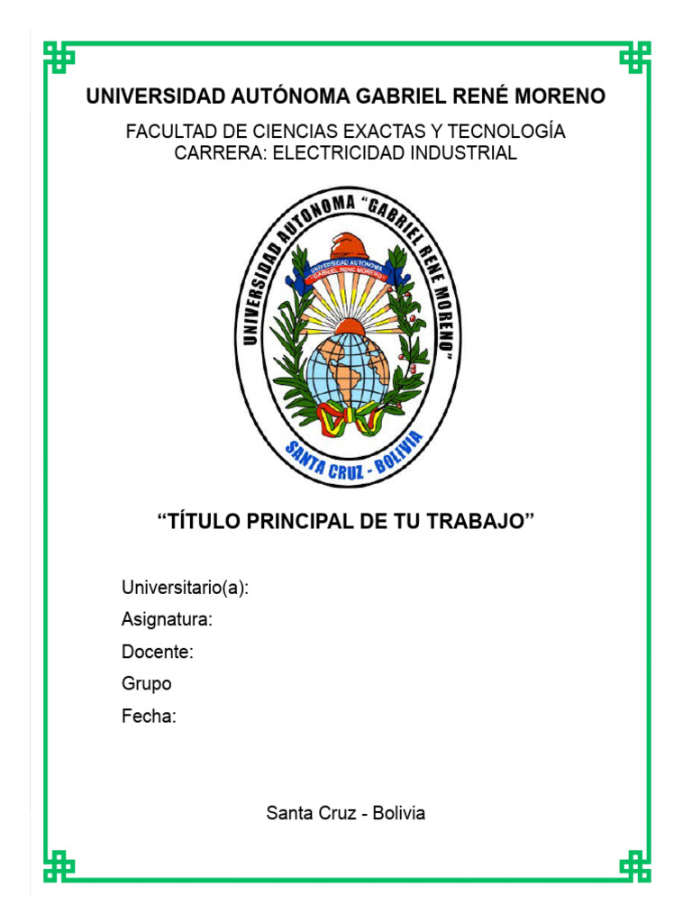 Caratula Uagrm | PDF