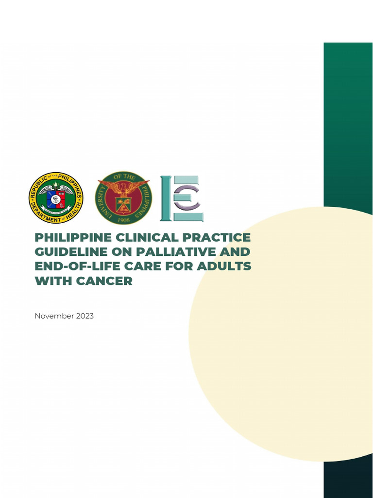 CPG Philippine Clinical Practice Guideline On Palliative and End of ...