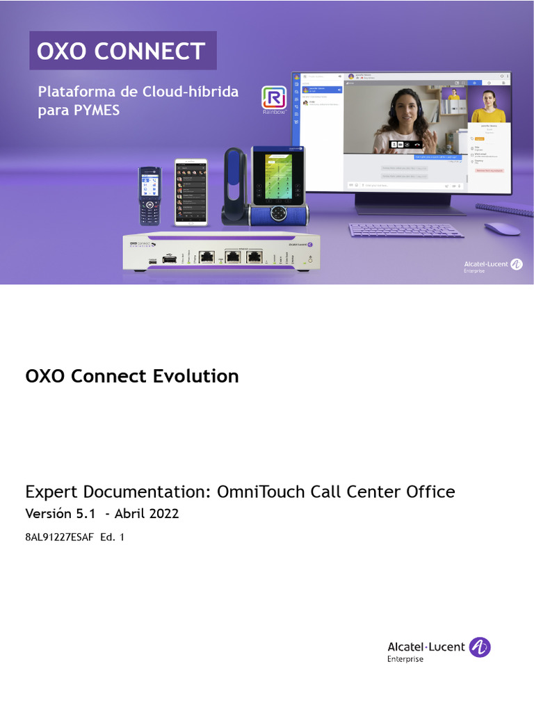 OXO Connect Evolution 5.1 SD OmniTouchCallCenterOffice 8AL91227ESAF 1 ...